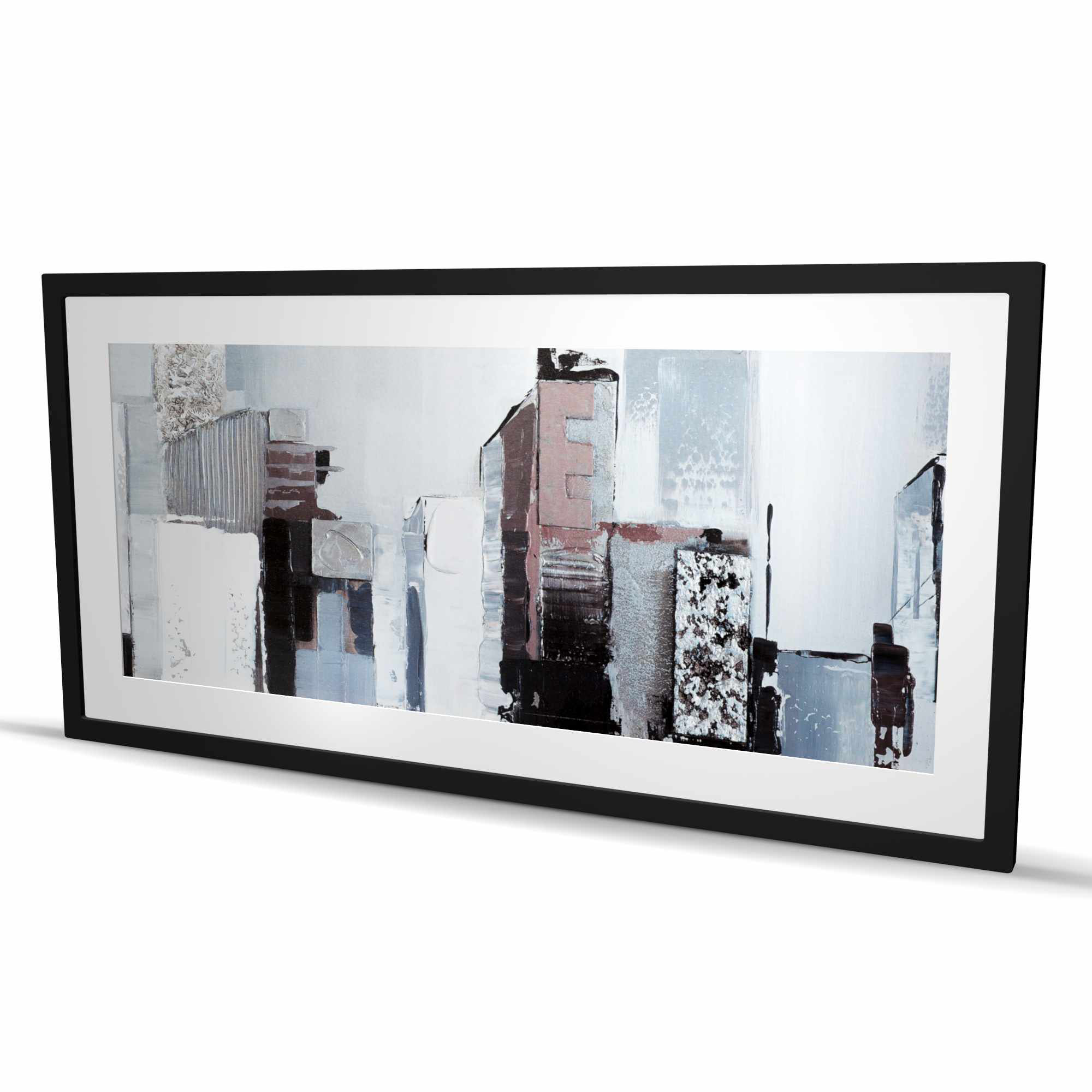 Lark Manor™ Abstract Building Shapes - Industrial Cities Framed Print ...