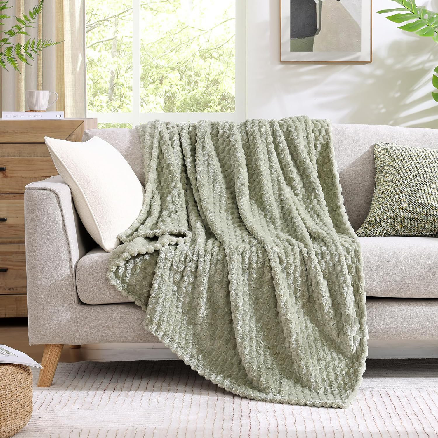 Nivozu Jacquard Decorative Throw Blankets for Couch | Wayfair