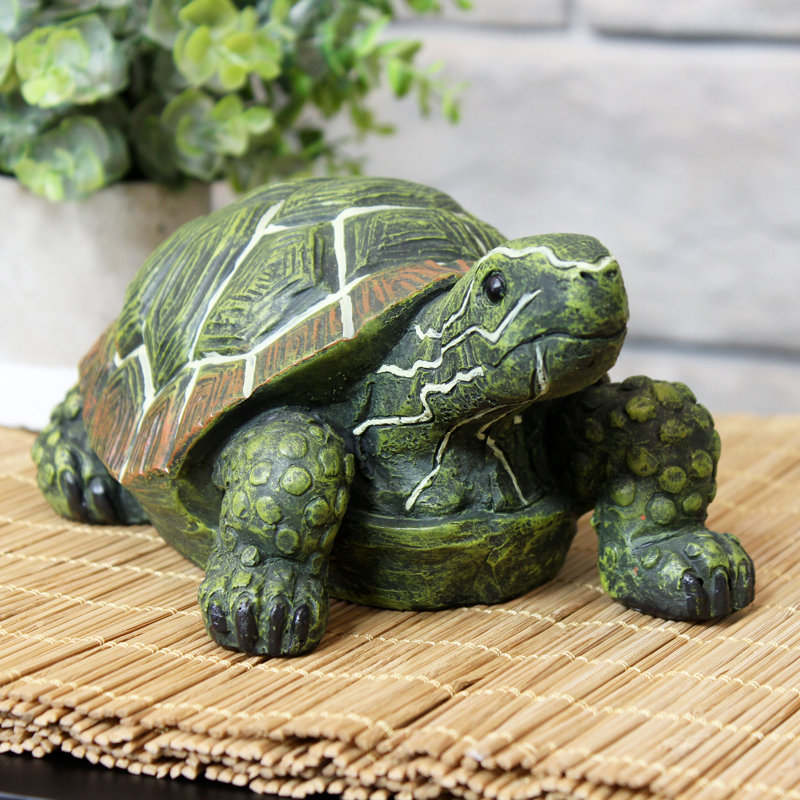 Bay Isle Home™ Rushmere 3.75" Terrance the Tortoise Polystone Outdoor ...