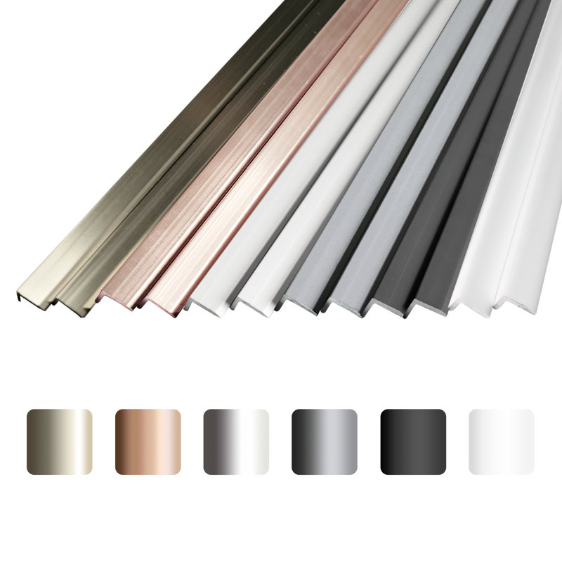 Sunwings 36'' x 0.25'' Aluminum Peel & Stick Edge Trims (Set of 10 ...