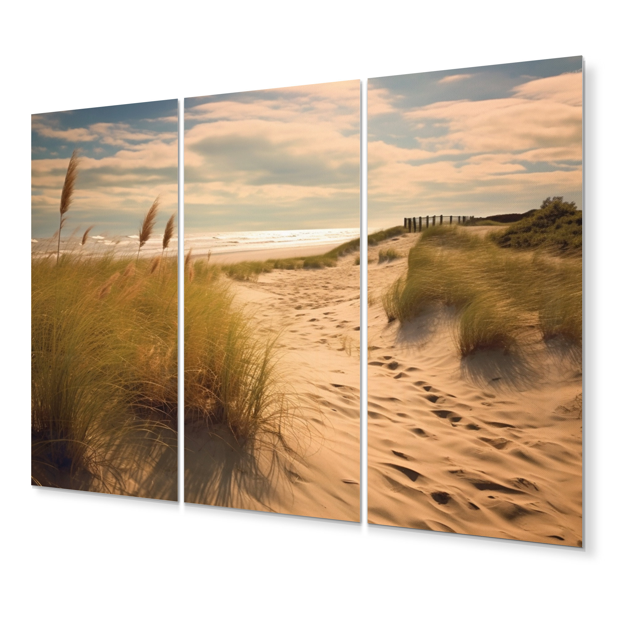 Design Art Beach Sands Wonder - Delaware Metal Wall Decor Set | Wayfair
