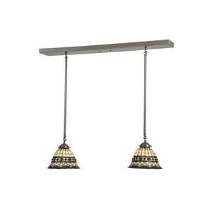 Meyda Lighting Tiffany Roman 2 - Light Kitchen Island Linear Pendant ...