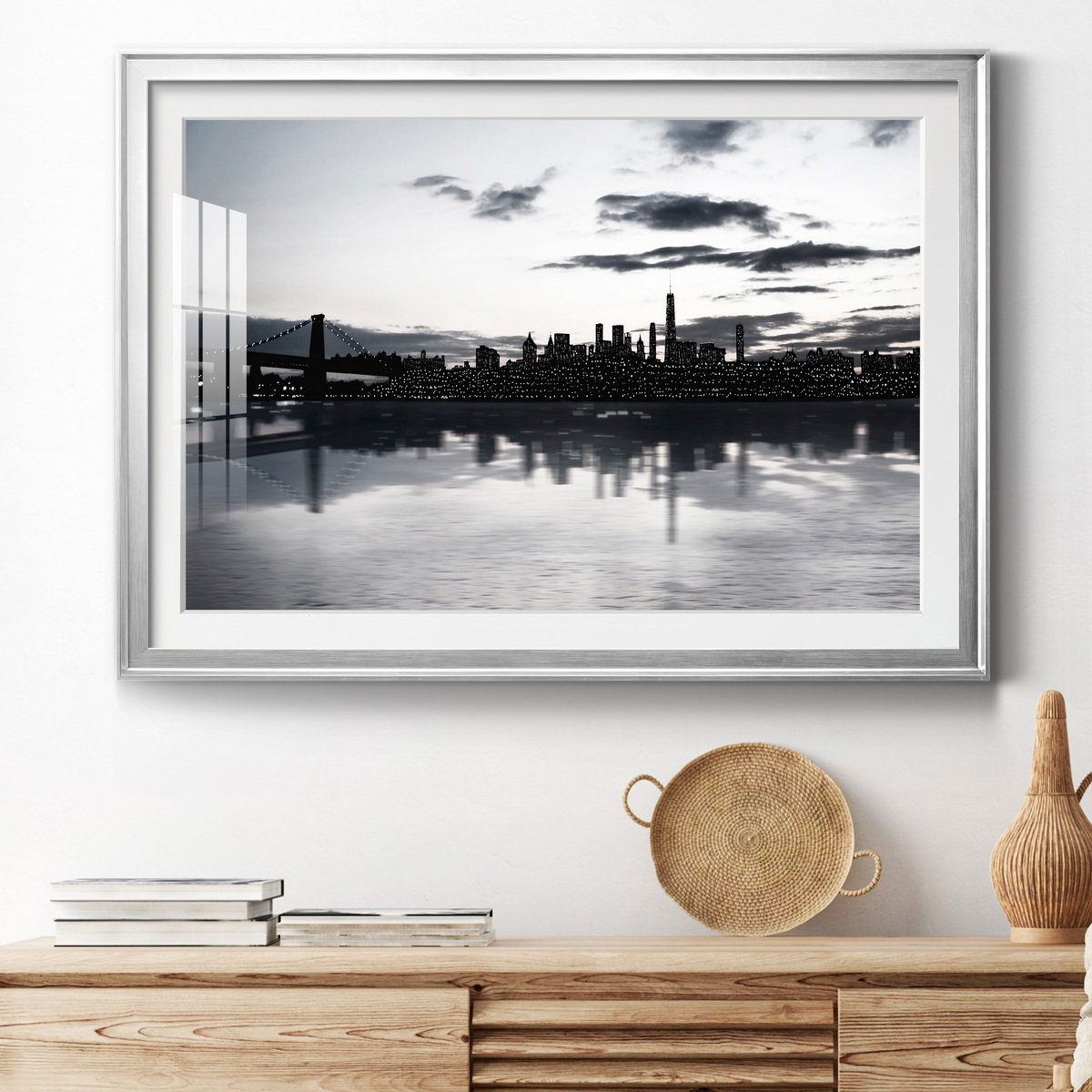 Latitude Run® Shimmering Skyline - Picture Frame Photograph | Wayfair
