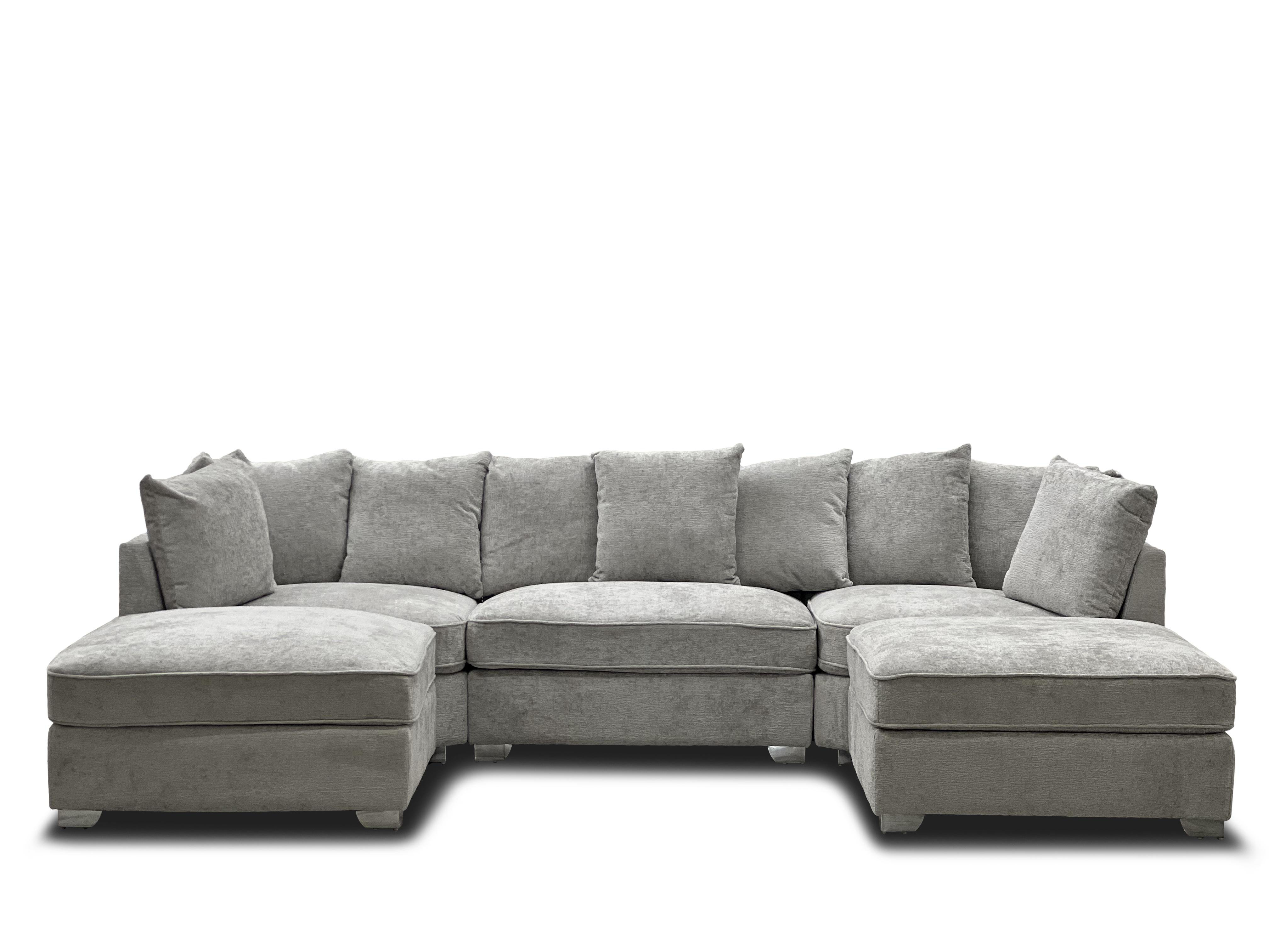 Brayden Studio Baryal LIVING Bishop Fullback U-Shape Sofa 6 Seater ...