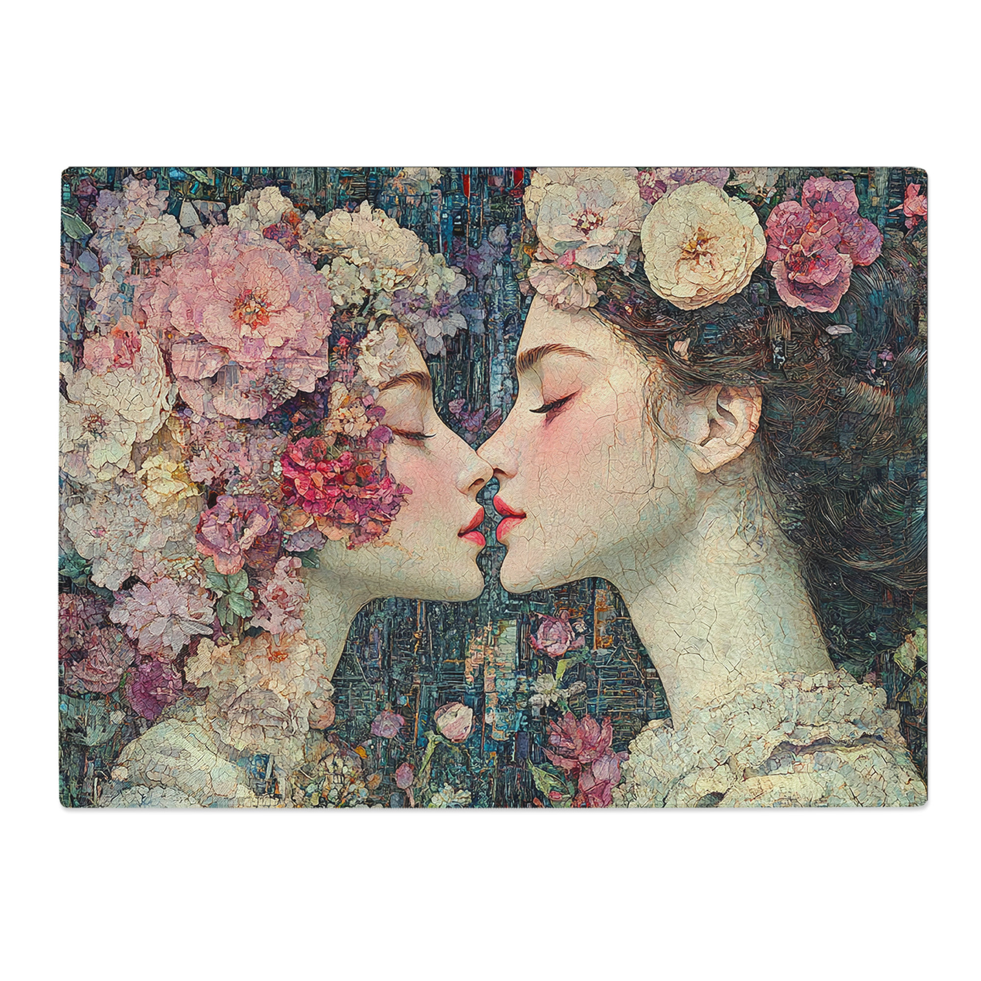 World Menagerie Women In Love Graphic Glass Chopping Board | Wayfair.co.uk