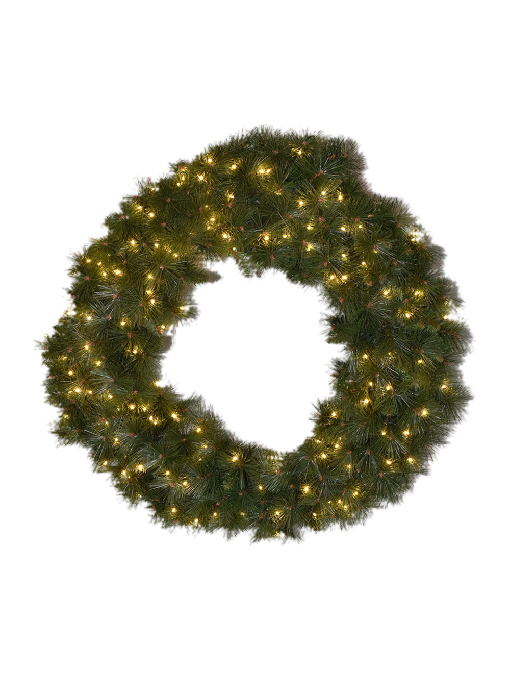 The Holiday Aisle® Preserved 36" Lighted Greenery Wreath | Wayfair
