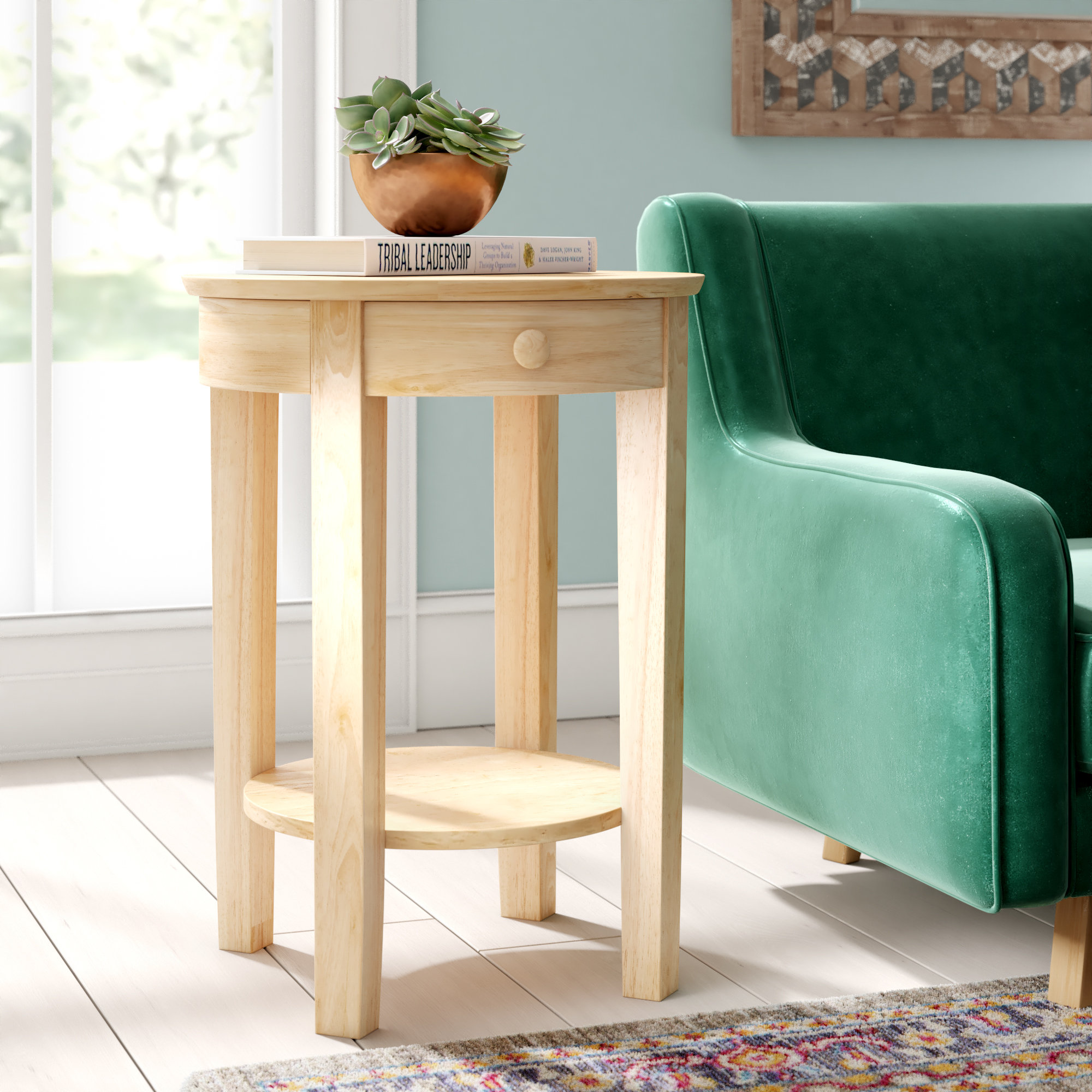 Langley Street Manatuto Solid Wood End Table with Storage & Reviews ...