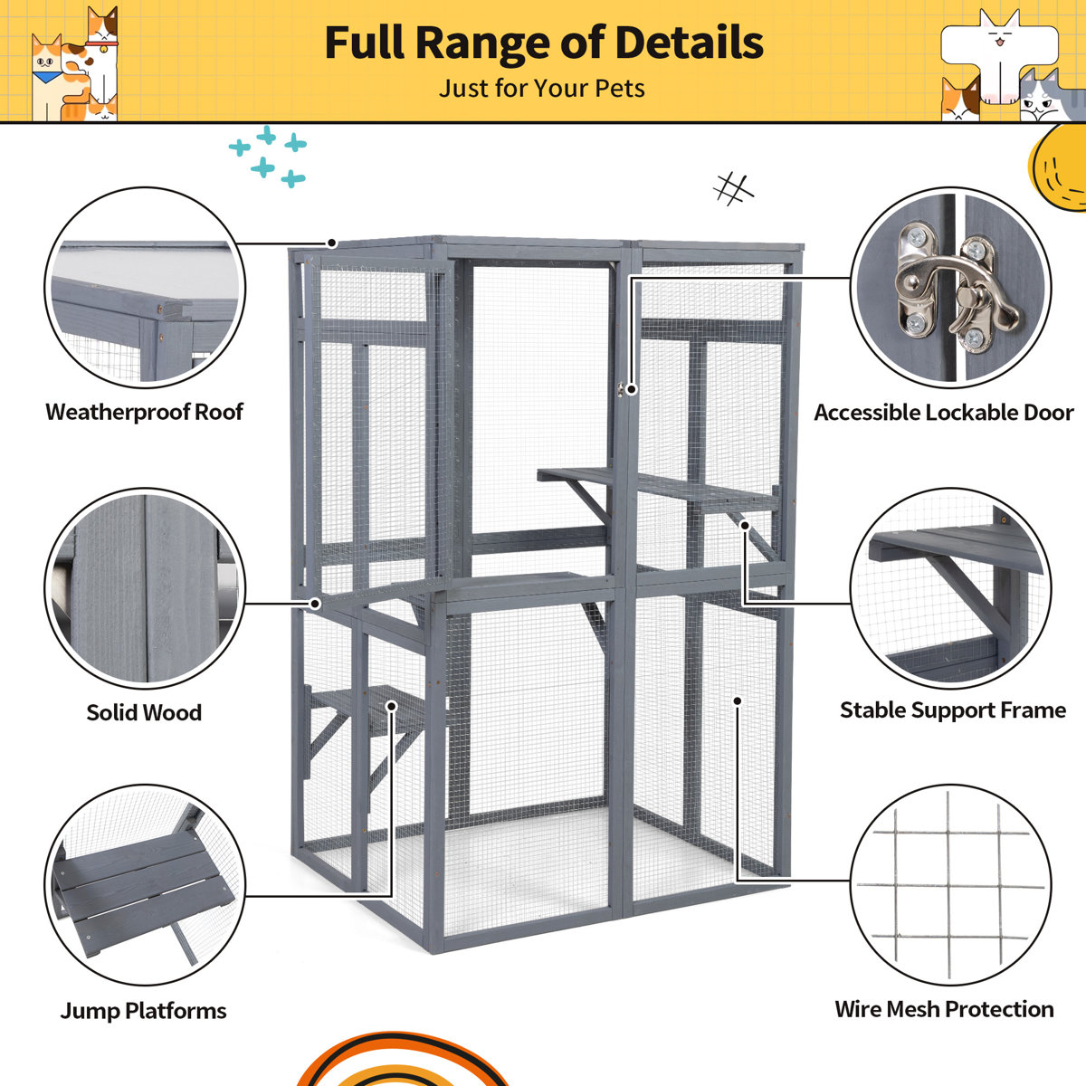 Tucker Murphy Pet™ Catio Outdoor Cat Enclosure Window Access & Reviews ...