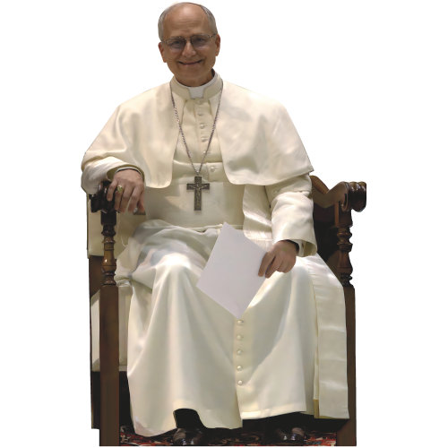 Wet Paint Printing H48846 Pope Leo XIV Sitting Chair Cardboard Cutout ...