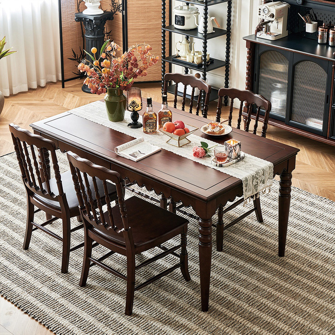 Waagy Solid wood environmental protection table set | Wayfair