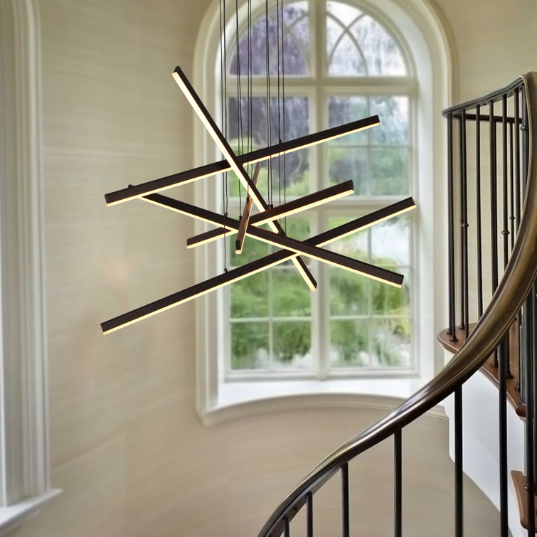 Ivy Bronx Bethanne 6 - Light Dimmable LED Geometric Chandelier ...