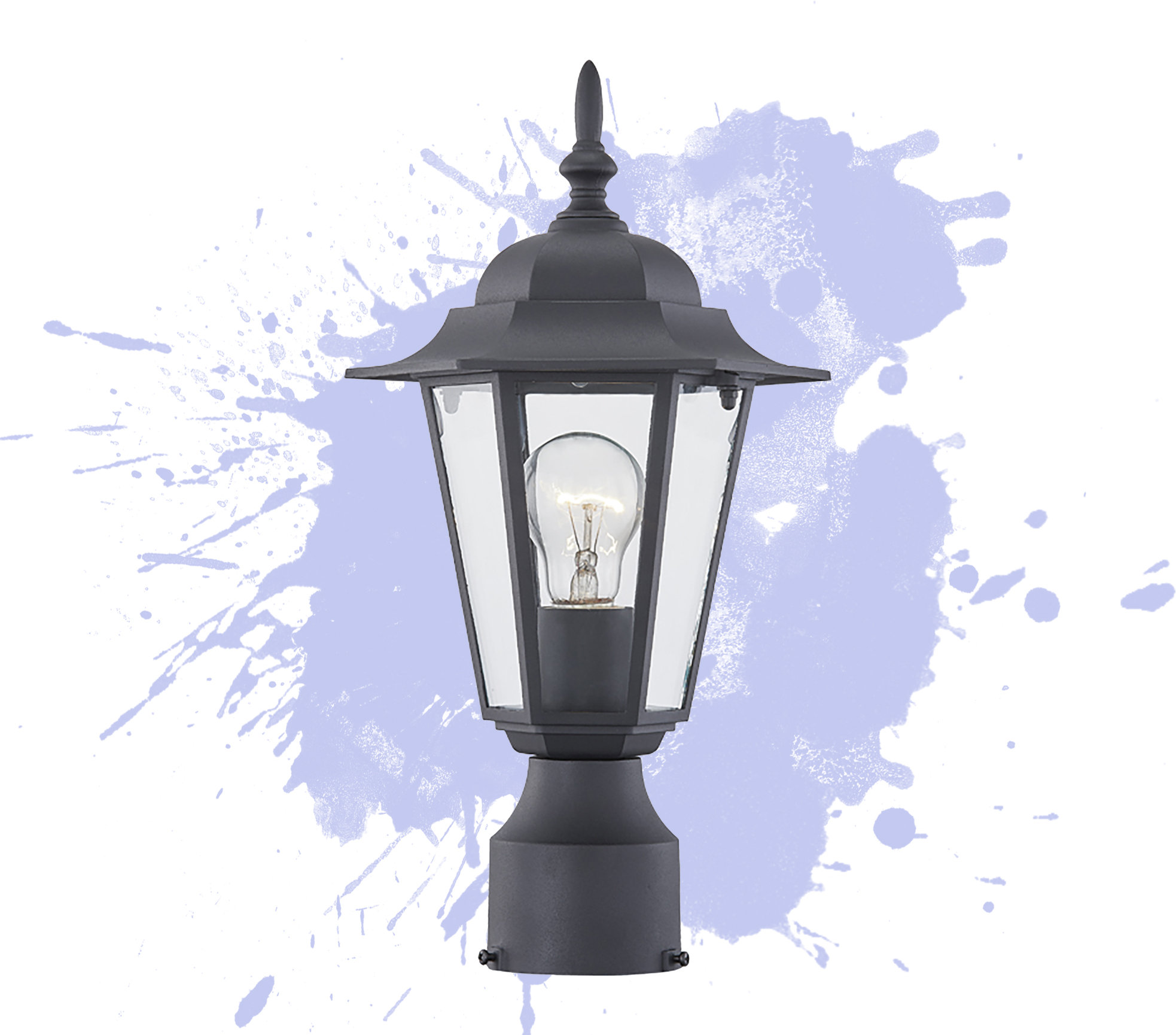 Super Alum Matte Black 1 -Light 15'' H Hardwired Lantern Head | Wayfair