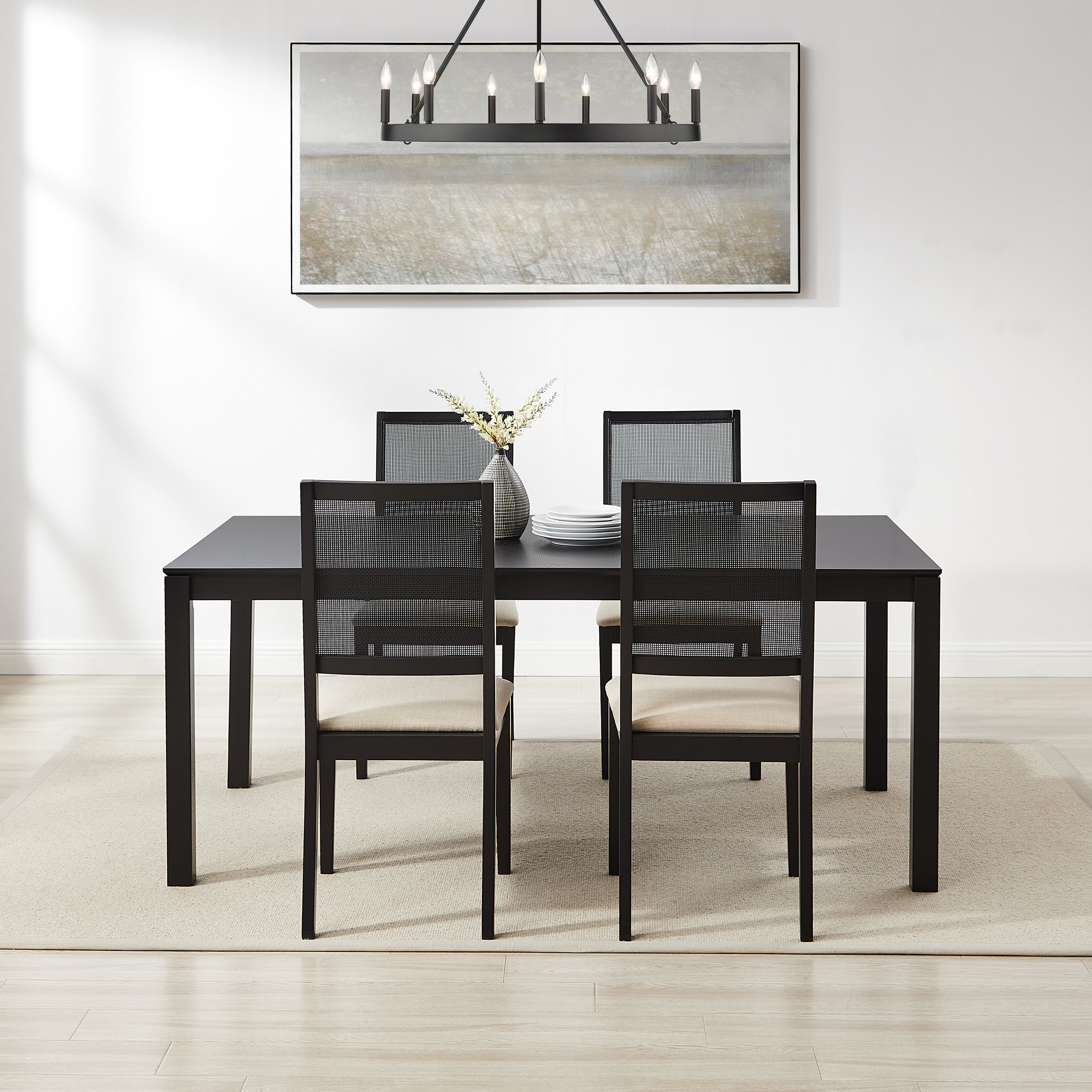 August Grove® Boutault Stirling Dining Table Set & Reviews | Wayfair