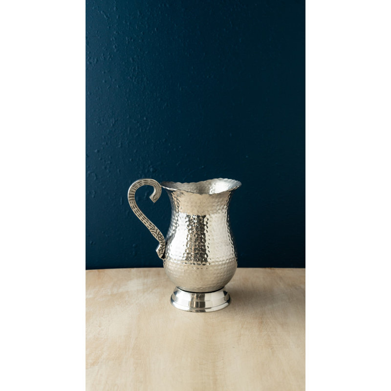 ZeaZu Hand Hammered Stainless Steel Pitcher | Wayfair