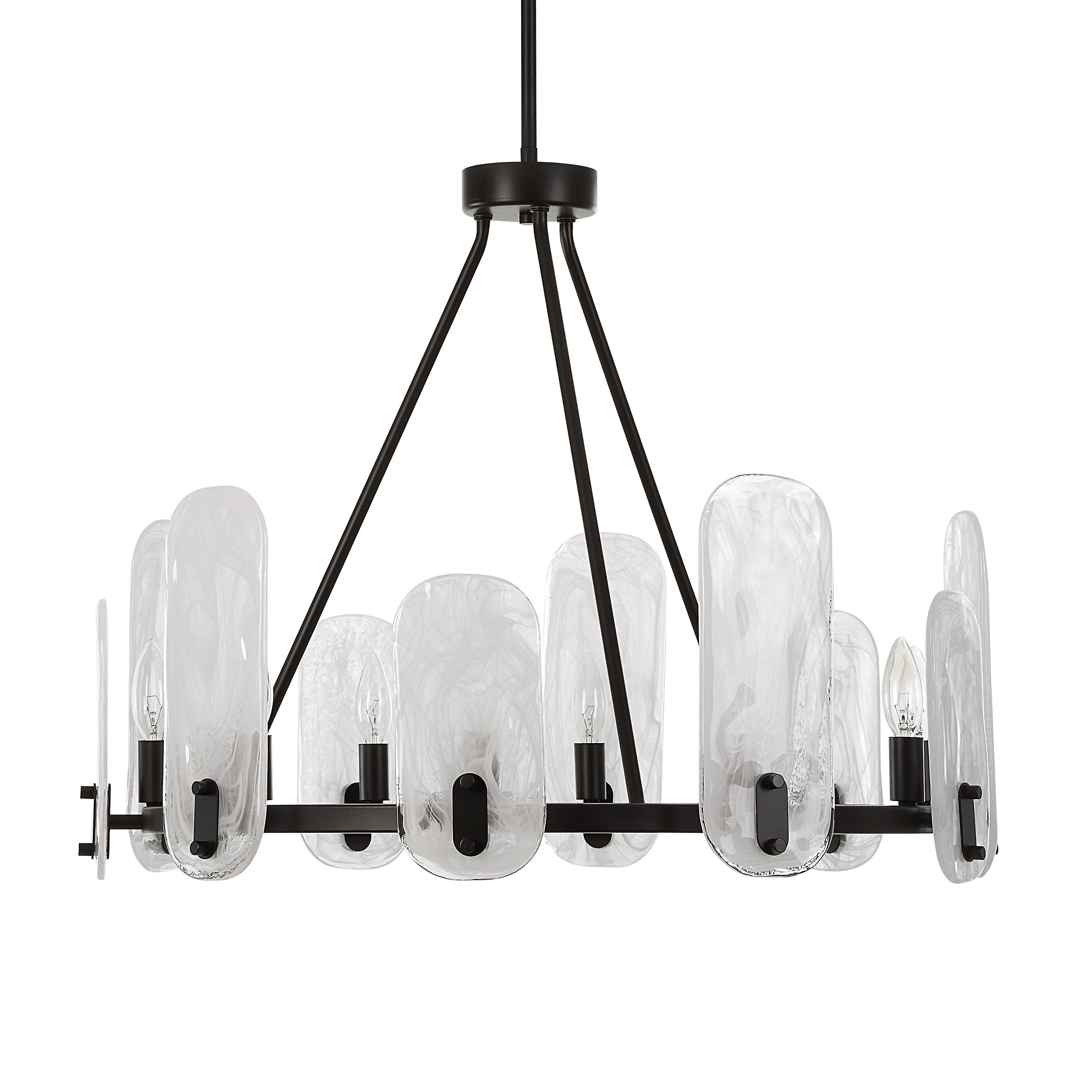 Uttermost Ellipse 10 - Light Steel Classic / Traditional Chandelier ...