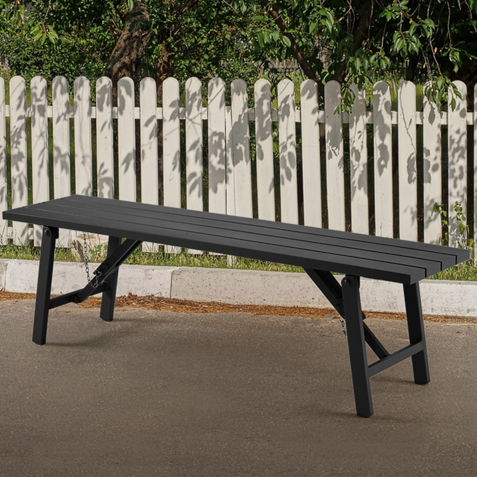 Red Barrel Studio® Outdoor Bench Folding Bench - Wayfair Canada