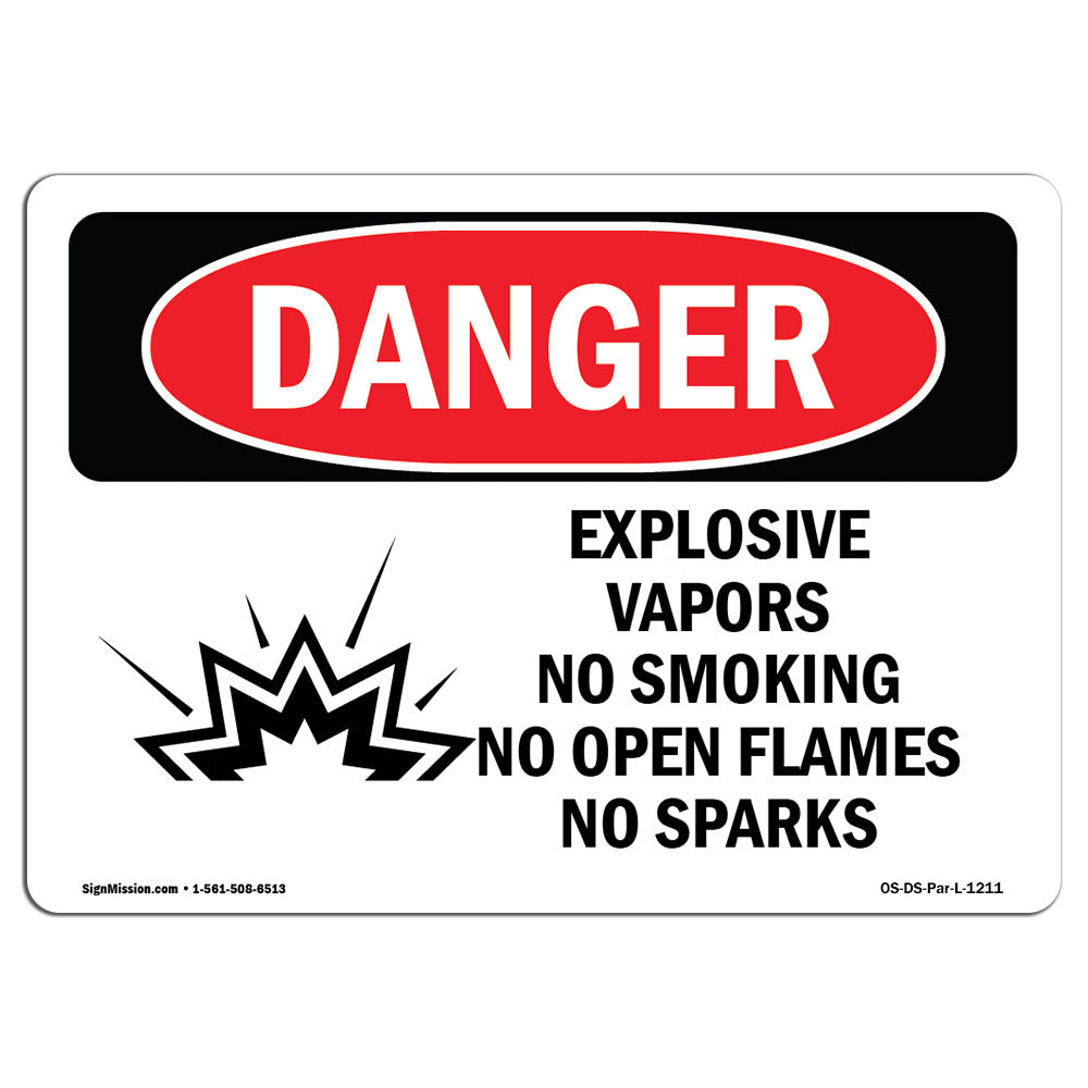 SignMission Explosive Vapours No Smoking Open Flames Sign - Wayfair Canada