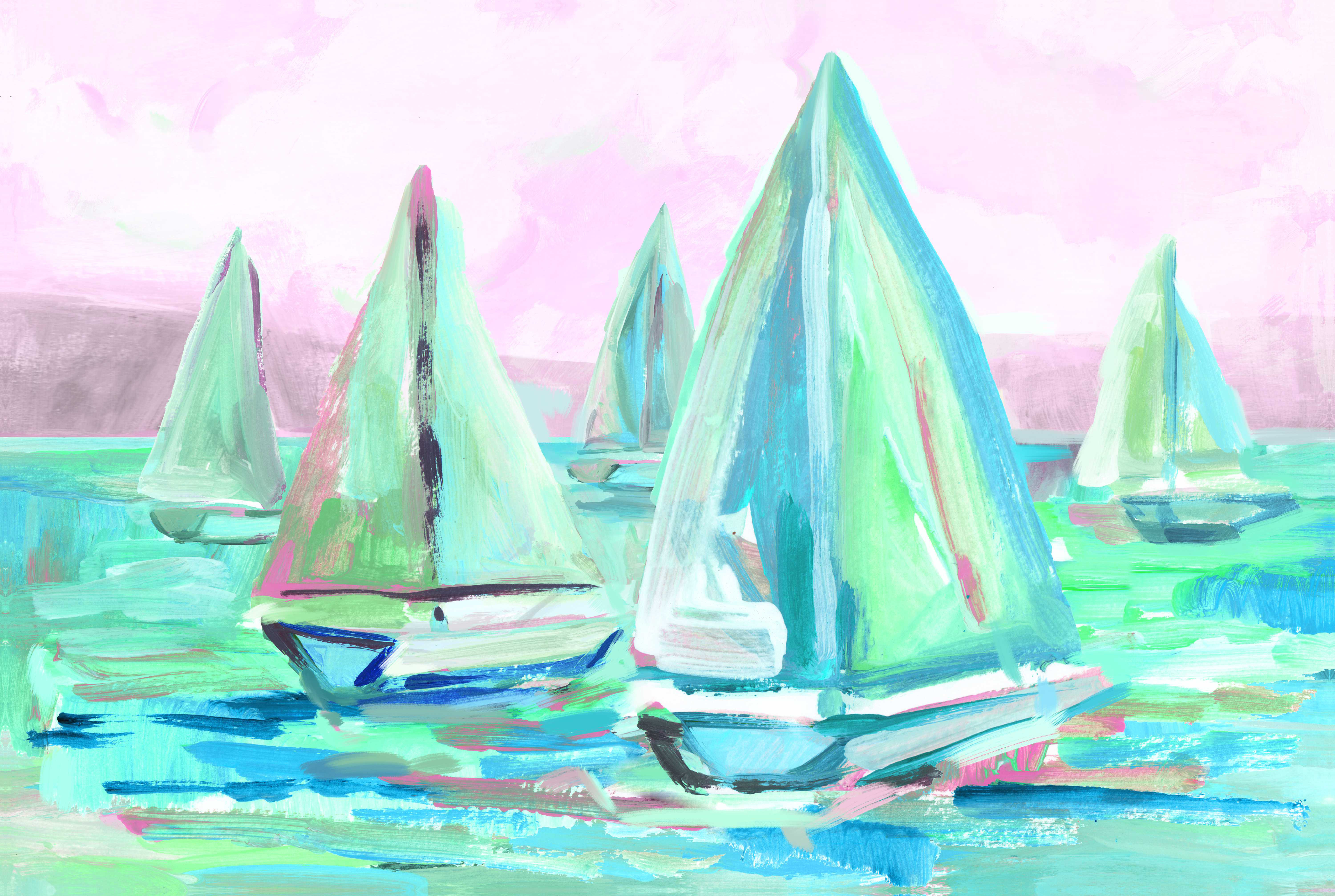 Breakwater Bay Out in the Bay - Wrapped Canvas Print | Wayfair