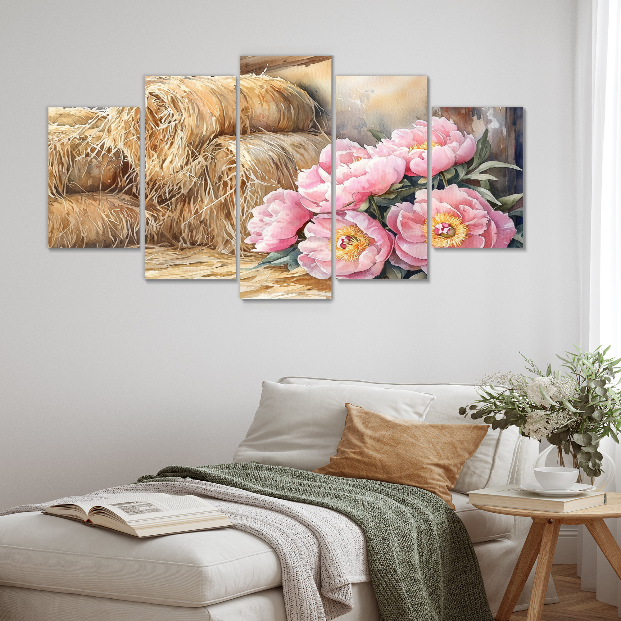 Winston Porter Farm Peonies In The Hayloft II - Art - For Living Room ...