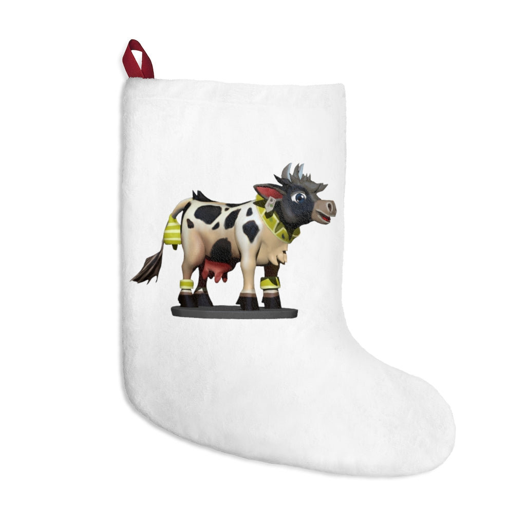 The Holiday Aisle® Cow Christmas Stocking | Wayfair