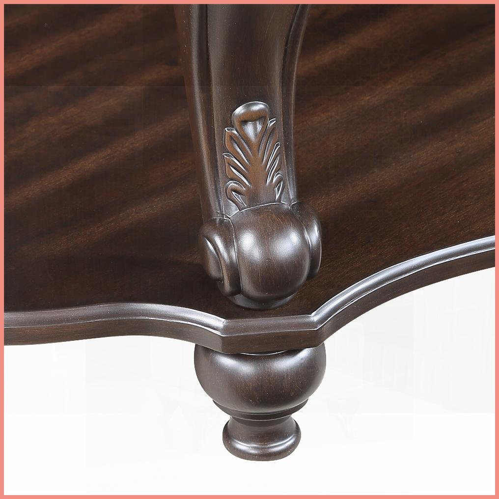 17 Stories 42'' Oval Antique Coffee Table for Living Room - Solid ...