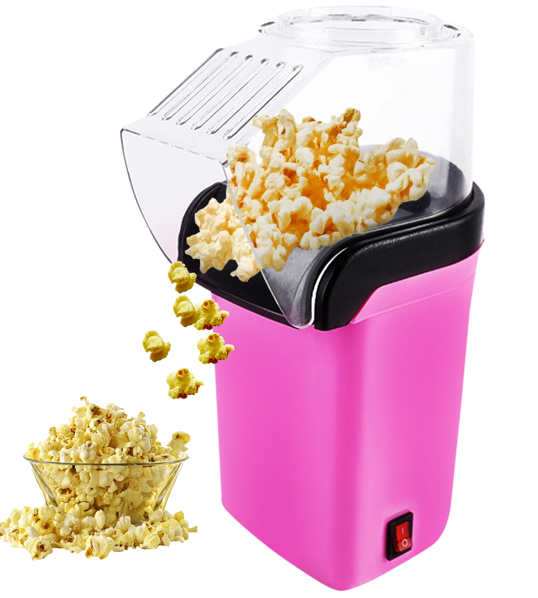 5 CORE 5 Core Popcorn Machine 16 Cup Capacity Hot Air Popper Mini ...