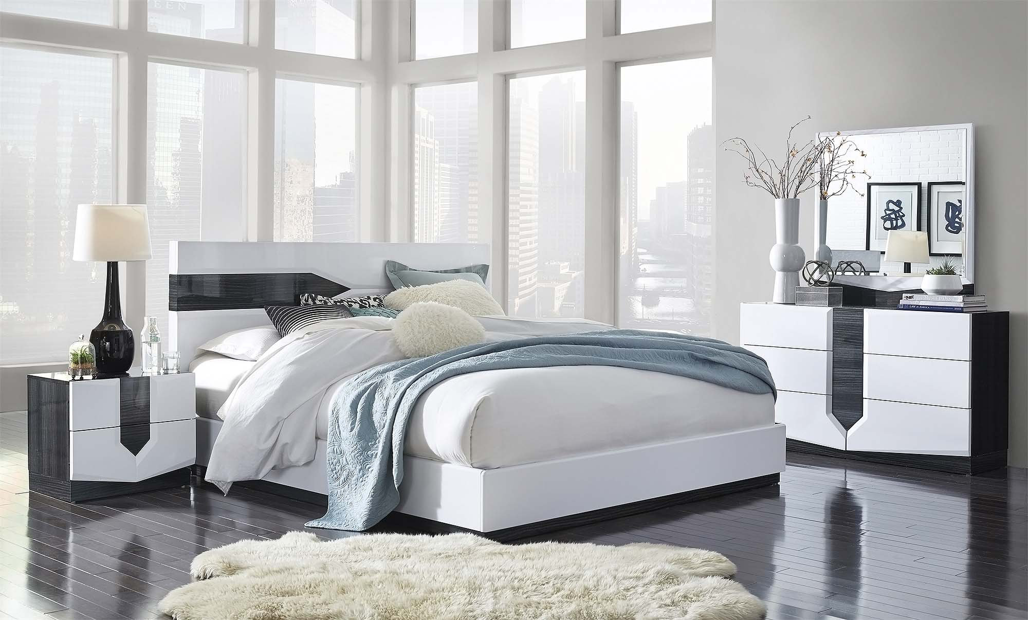 Elegance Plexi Home Vios Zebra White Bed | Wayfair