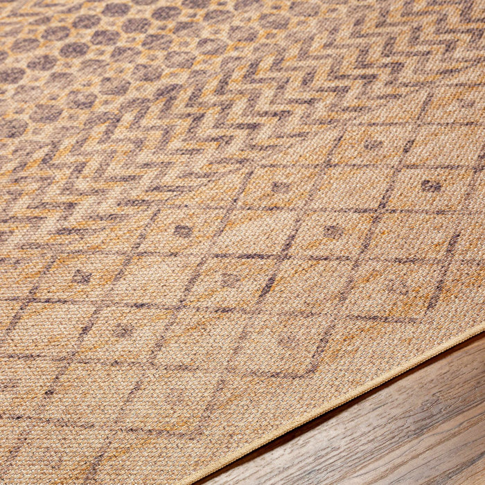 Union Rustic Elizabeth Moroccan Tan Area Rug | Wayfair
