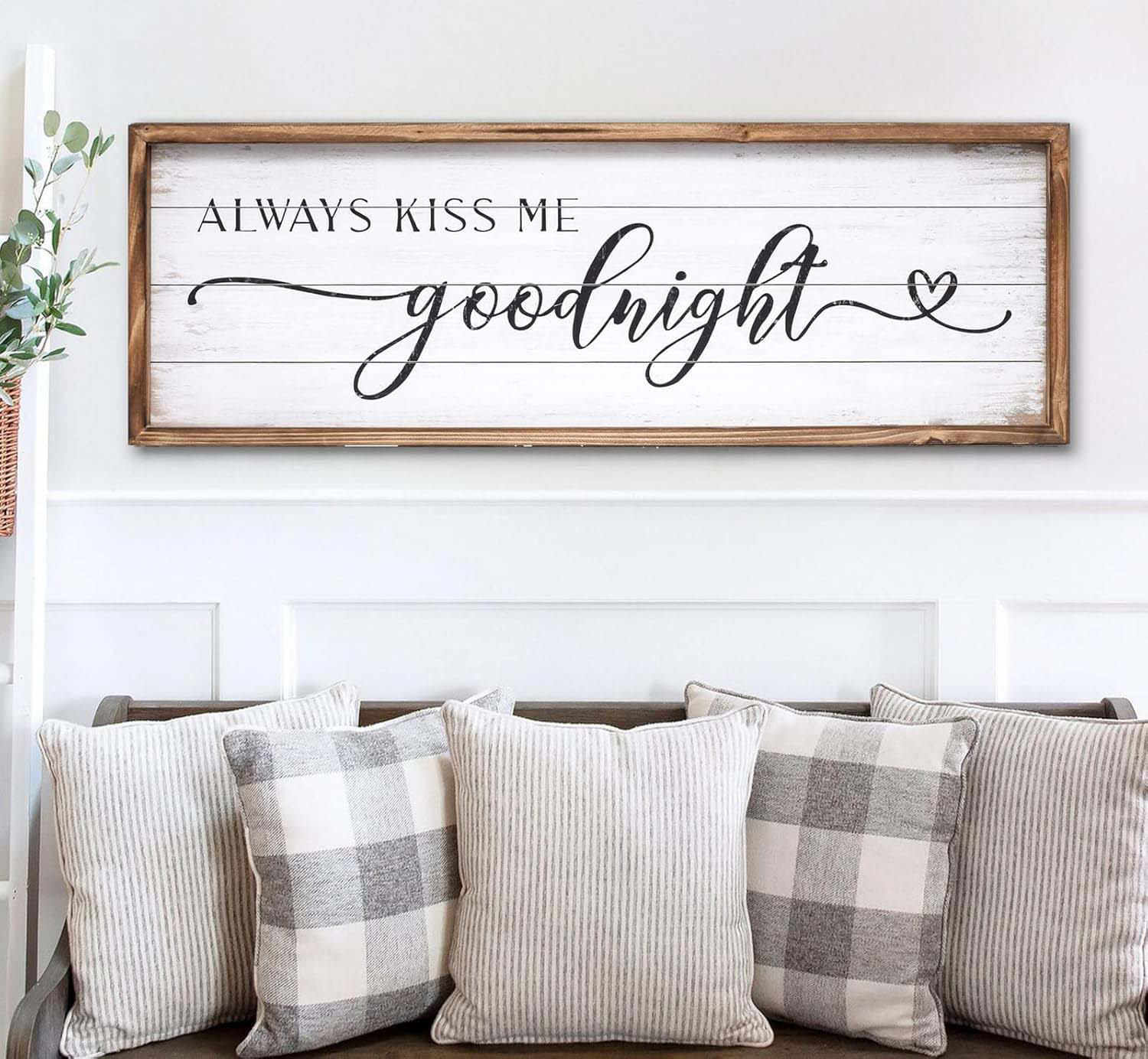 Trinx Wall Decor Bedroom Sign Bedroom Decor With Solid Wood Fram For ...