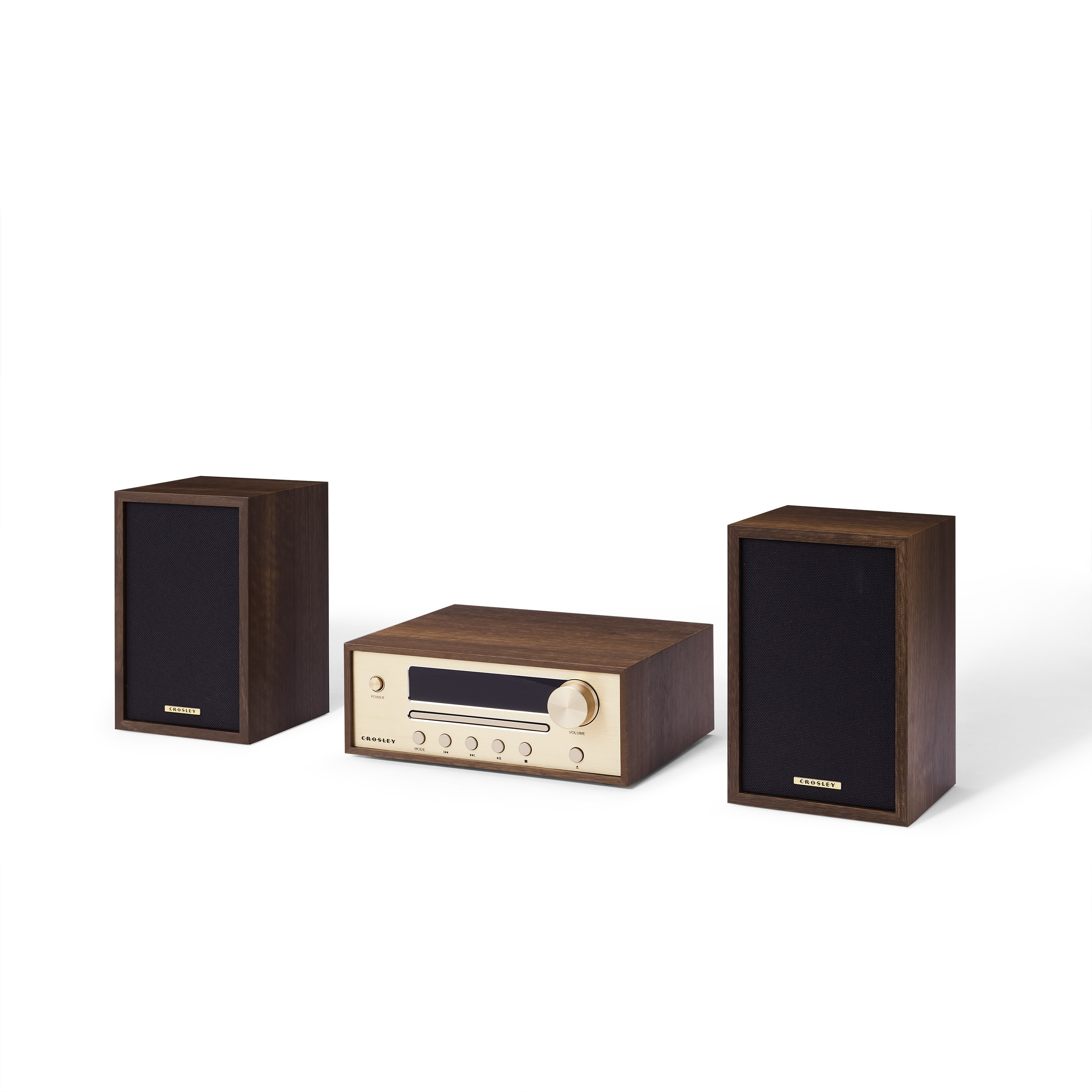 Crosley Electronics Parker Radio Cd Player In Walnut & Reviews | Wayfair