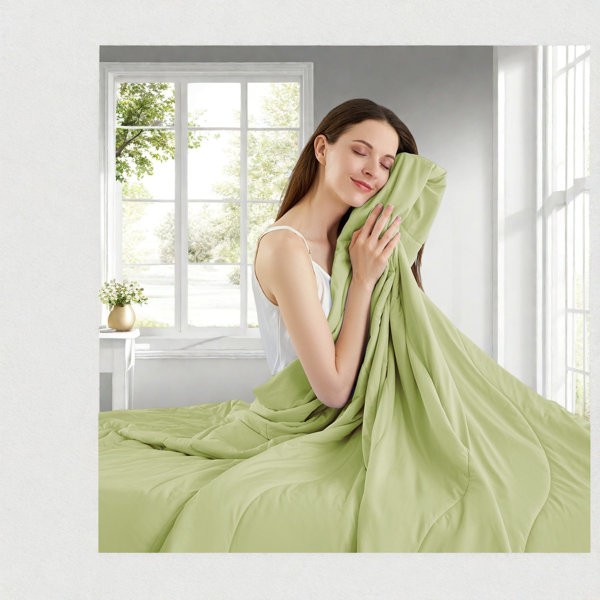 Rongeng Cooling Sage Bedding Sets, Nylon 108x90 Inches, All-season ...