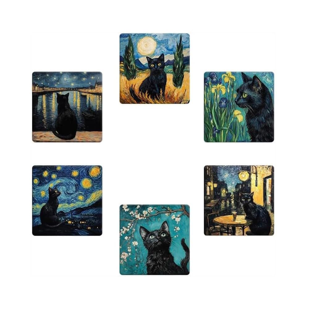 Lark Manor Square 6 Piece Coaster Set With Holder | Wayfair.co.uk