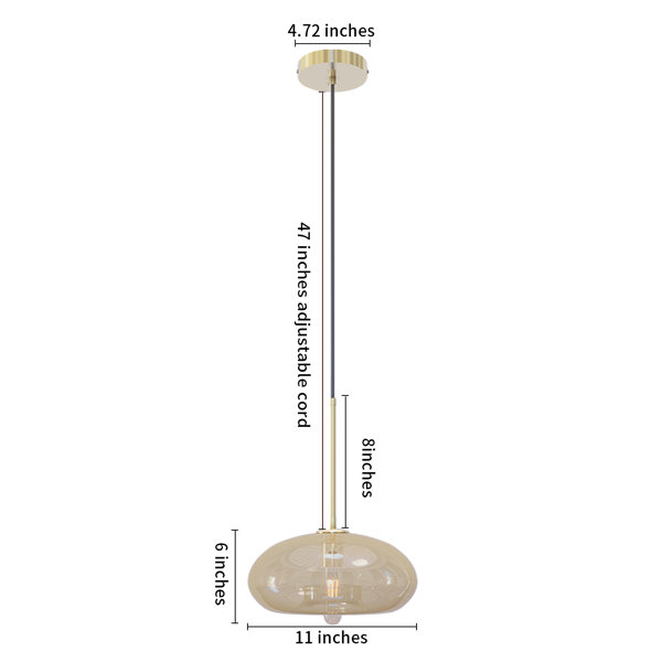 Wrought Studio Eathen 1 - Light Pendant & Reviews - Wayfair Canada