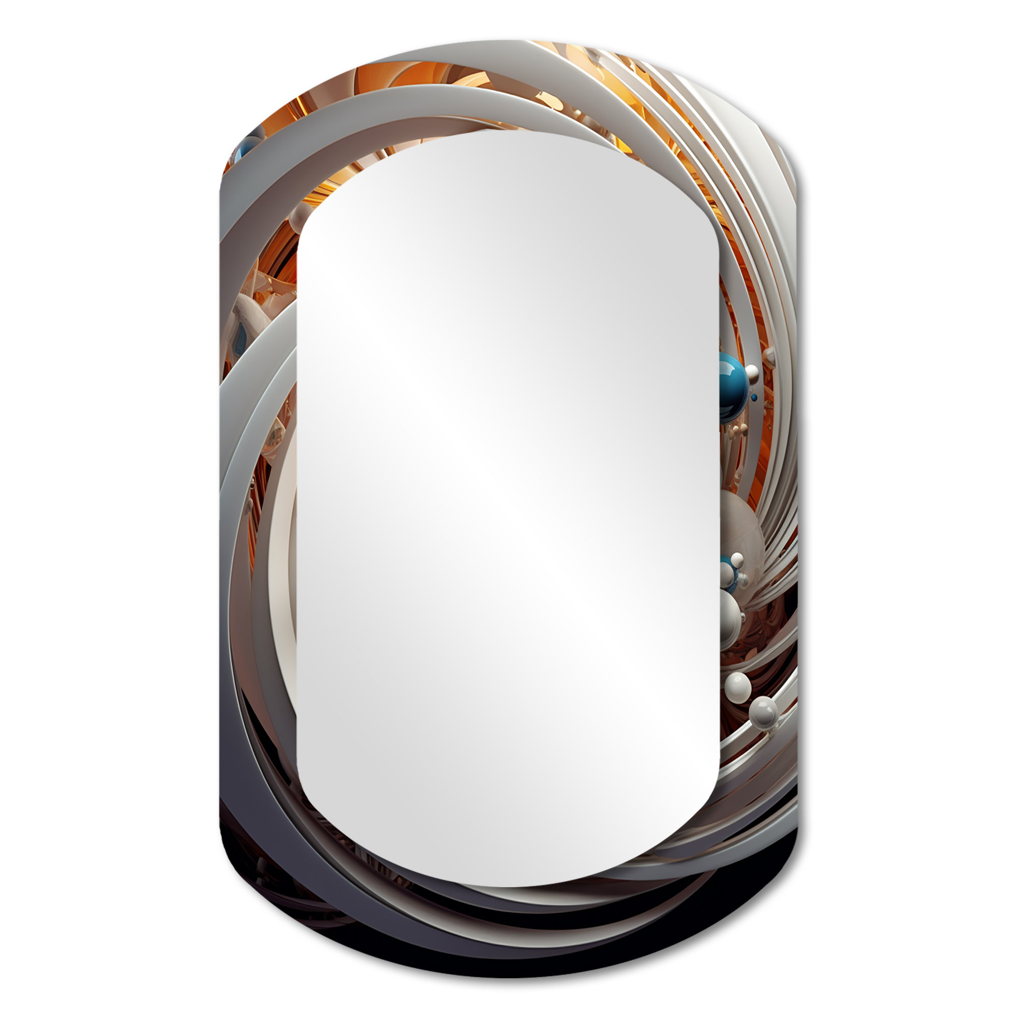 Ivy Bronx Lipford Distant Galaxy Turquoise White - Abstract Spirals ...
