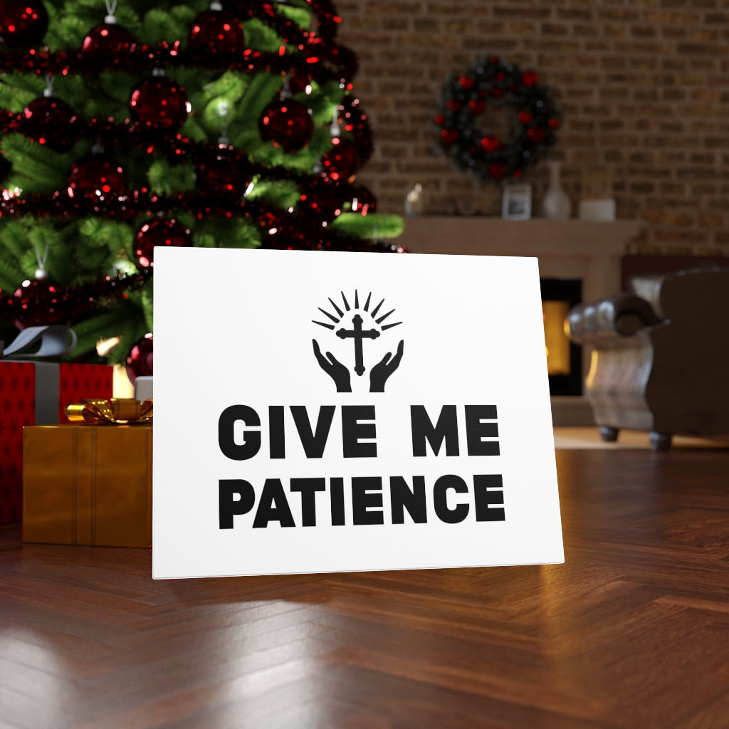 Express Your Love Gifts Give Me Patience Christian Wall Art Bible Verse ...