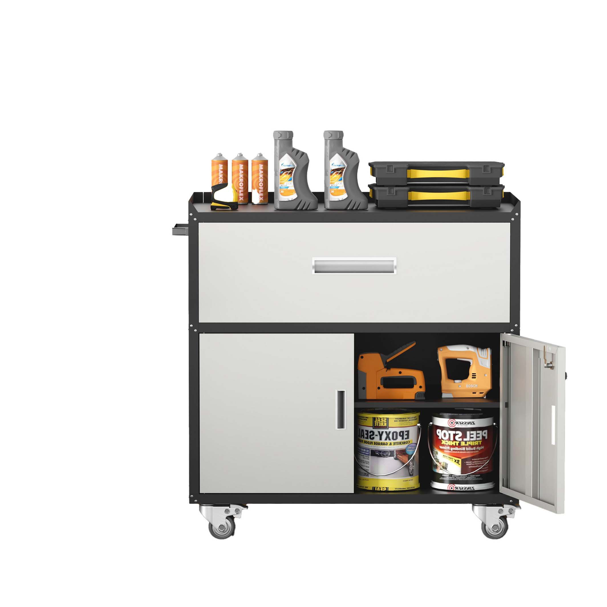 Hokku Designs Metal garage cabinets, rolling tool cart boxes with ...