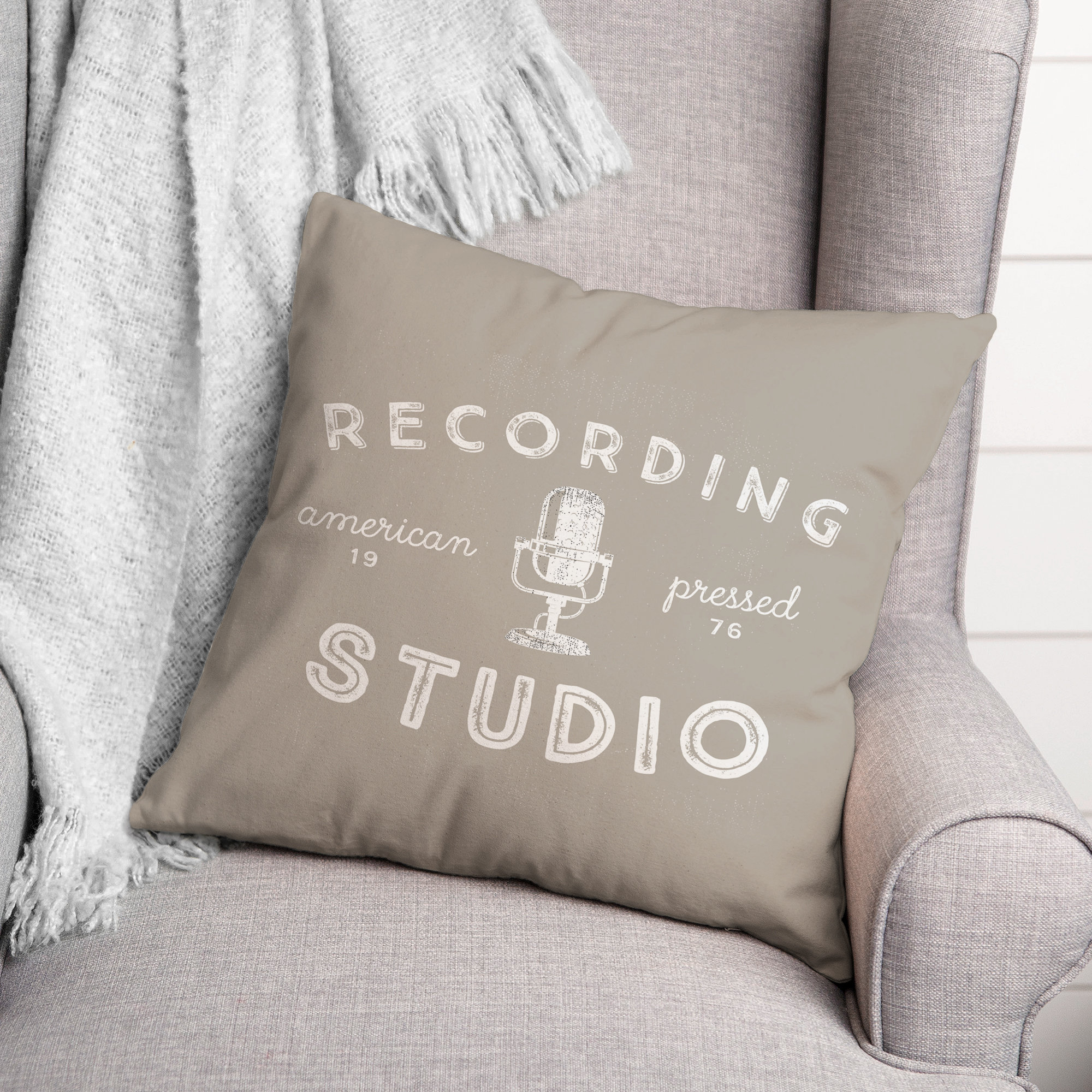 Designs Direct Creative Group Recording Studio Outdoor Square Pillow ...