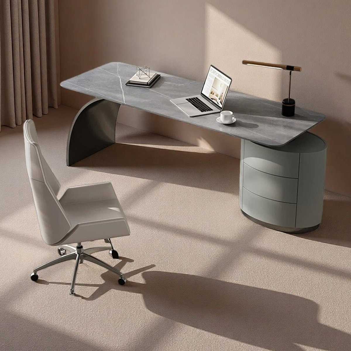 Orren Ellis Small sized modern office desk | Wayfair
