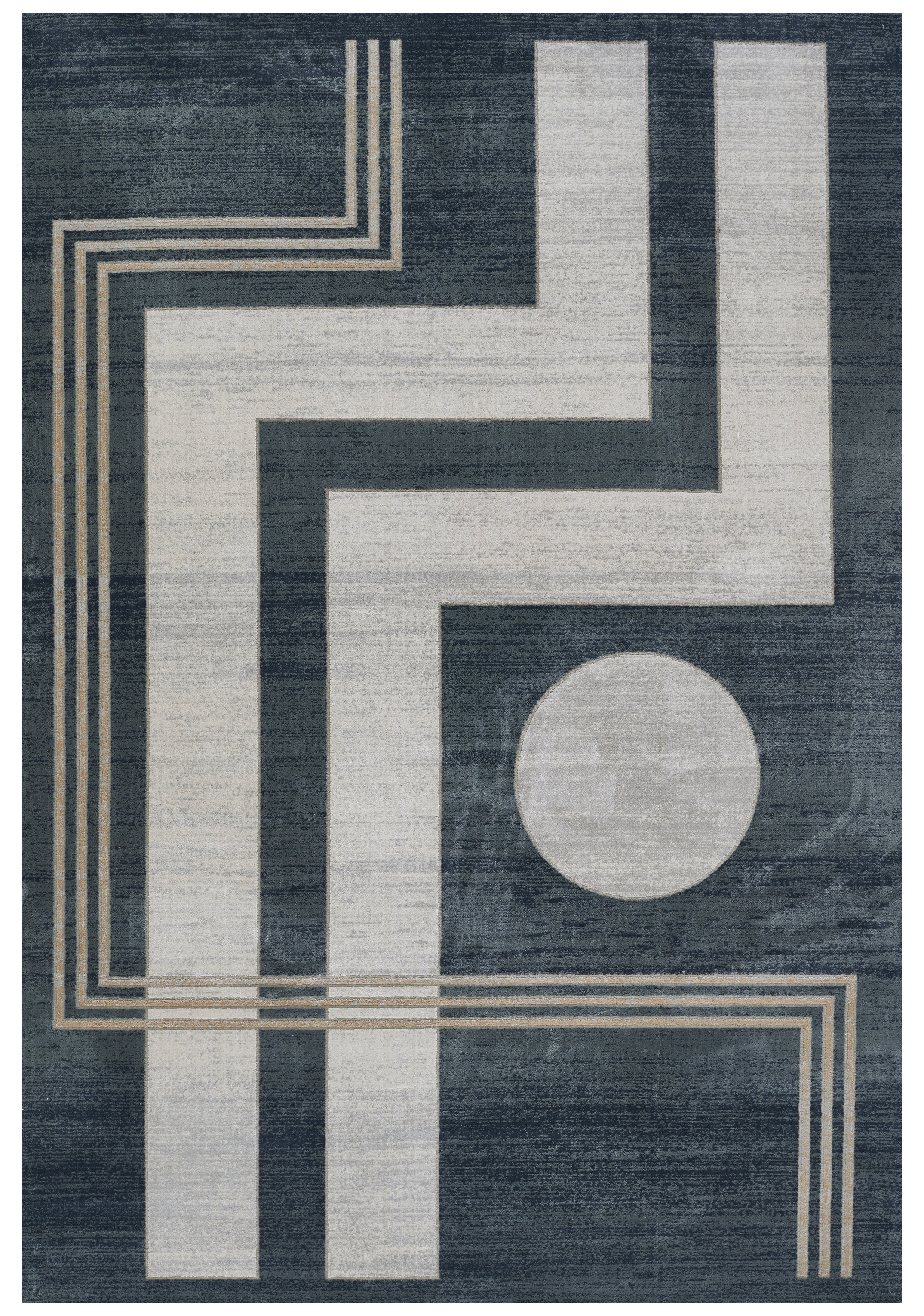 Orren Ellis Gignilliat Geometric Machine Woven Polyester Area Rug in ...