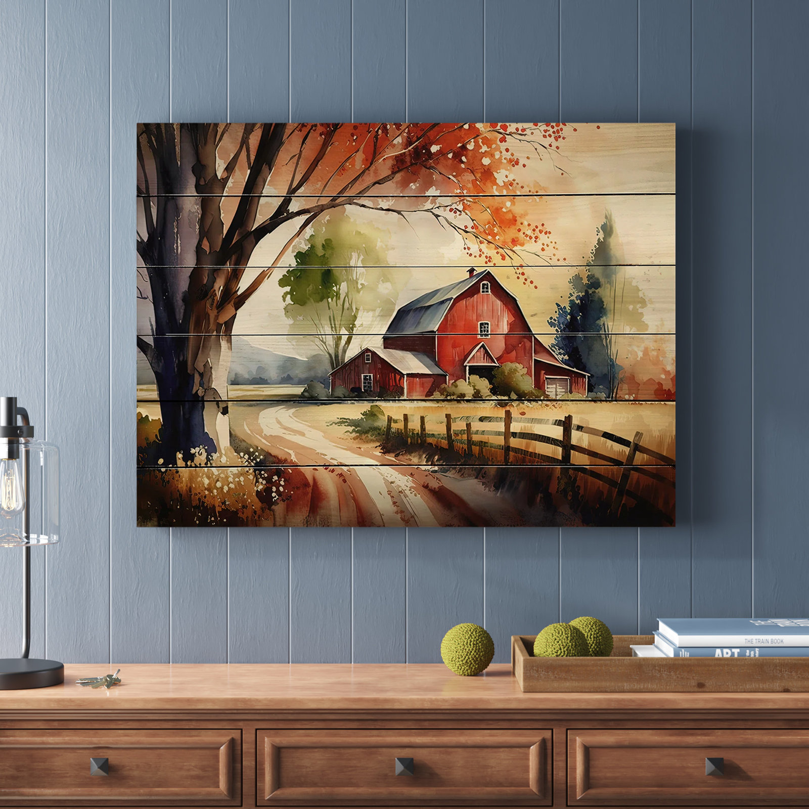 Laurel Foundry Modern Farmhouse® Calm Red Barn In Spring VI - Country ...