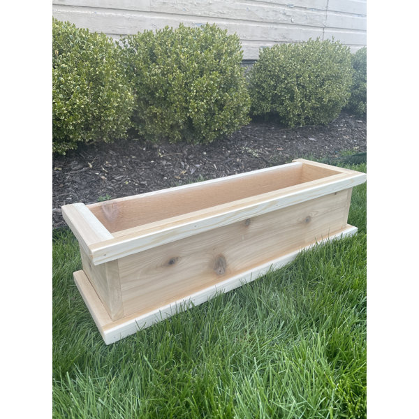 Millwood Pines Clavene Wood Planter Box Scottie Cedar Window Planter ...