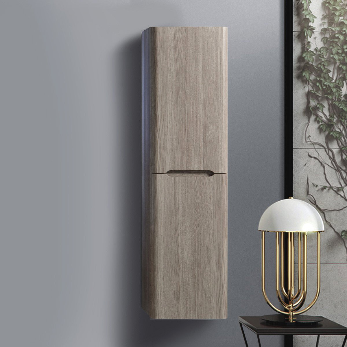 Rebrilliant 16 x 60 In. Wall Mount Linen Cabinet (BNW1200D-S) - Wayfair ...