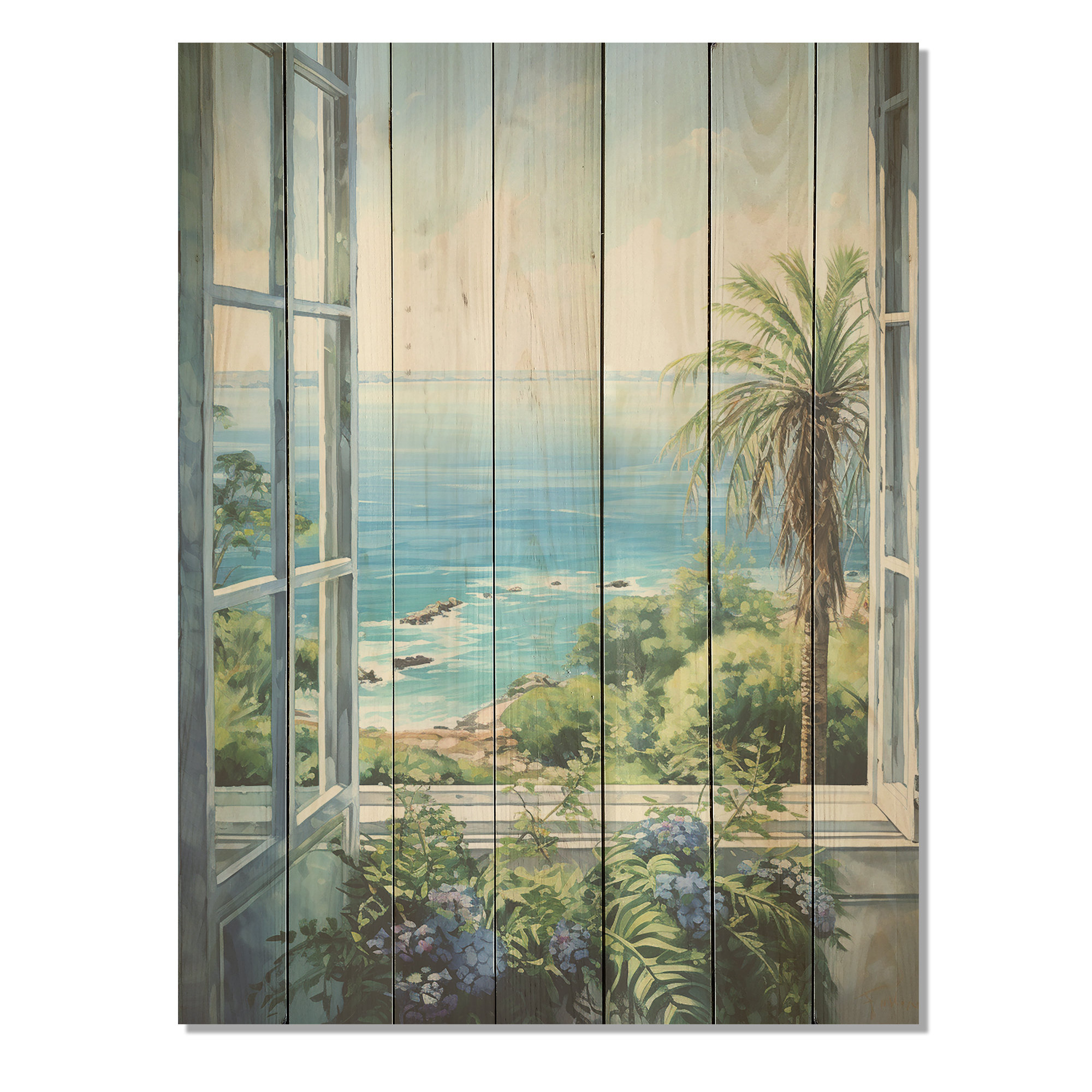 Highland Dunes Tropical Windows To The Beach I - Coastal Windows On ...