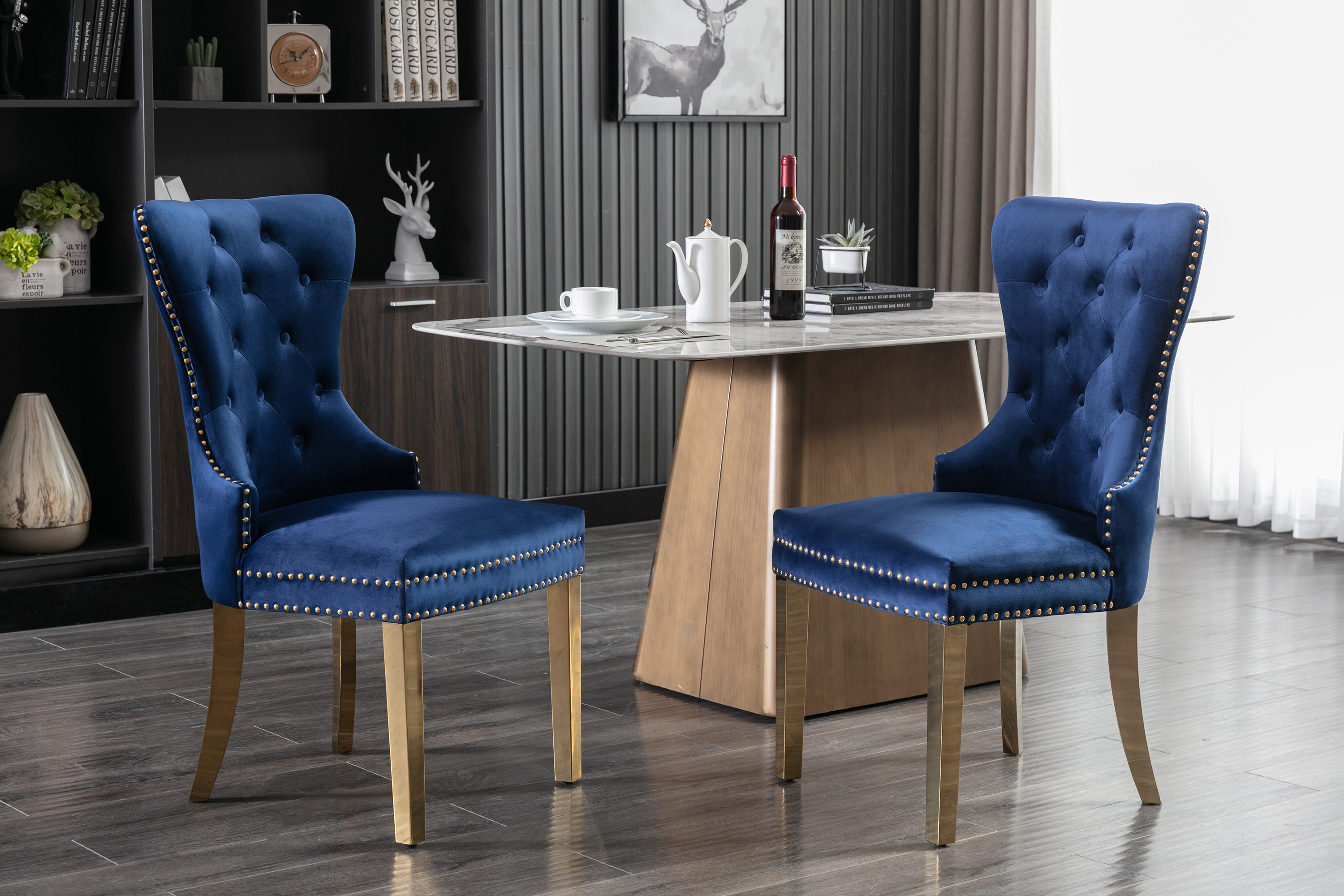 Wade Logan® Calise Tufted Velvet Dining Chair & Reviews | Wayfair