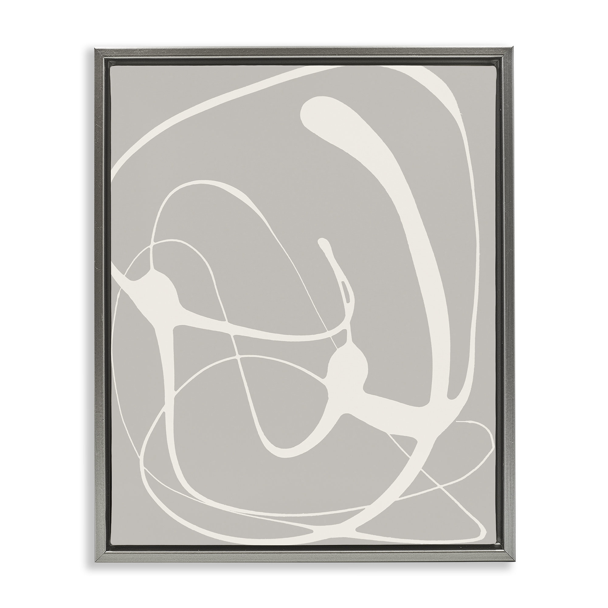 Wrought Studio™ Beige Very Abstract Figure Canvas Wall Art by Lanie ...