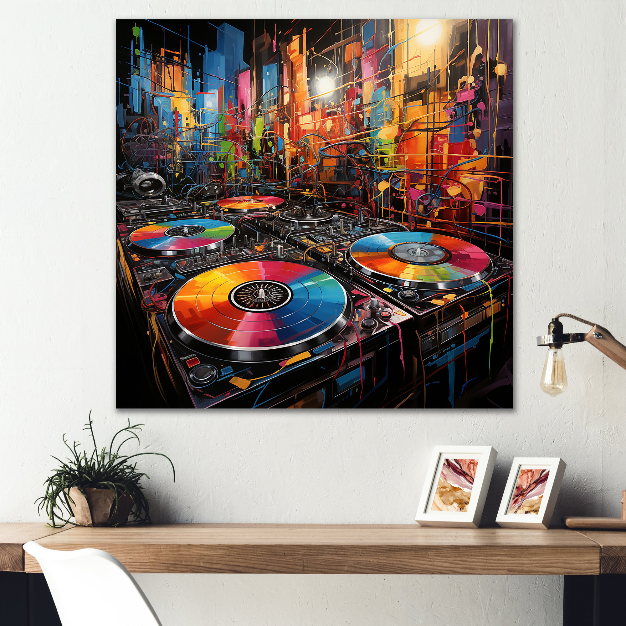Latitude Run® Multicolor Vinyl Turntables Melody I - Turntables & Boom ...