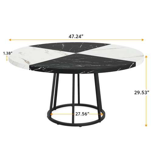 Ebern Designs 47" Round Dining Table & Reviews | Wayfair