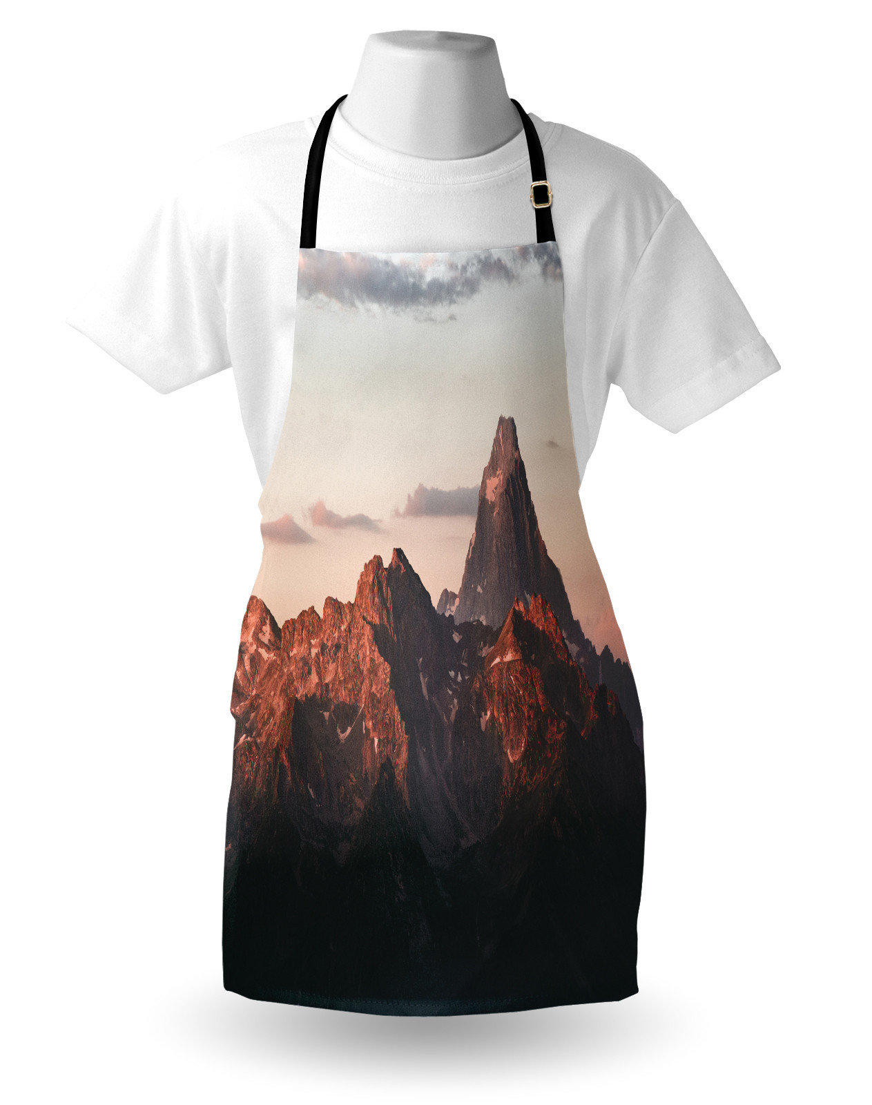 East Urban Home Landscape Apron Unisex Natural Mountain View Adult Size ...