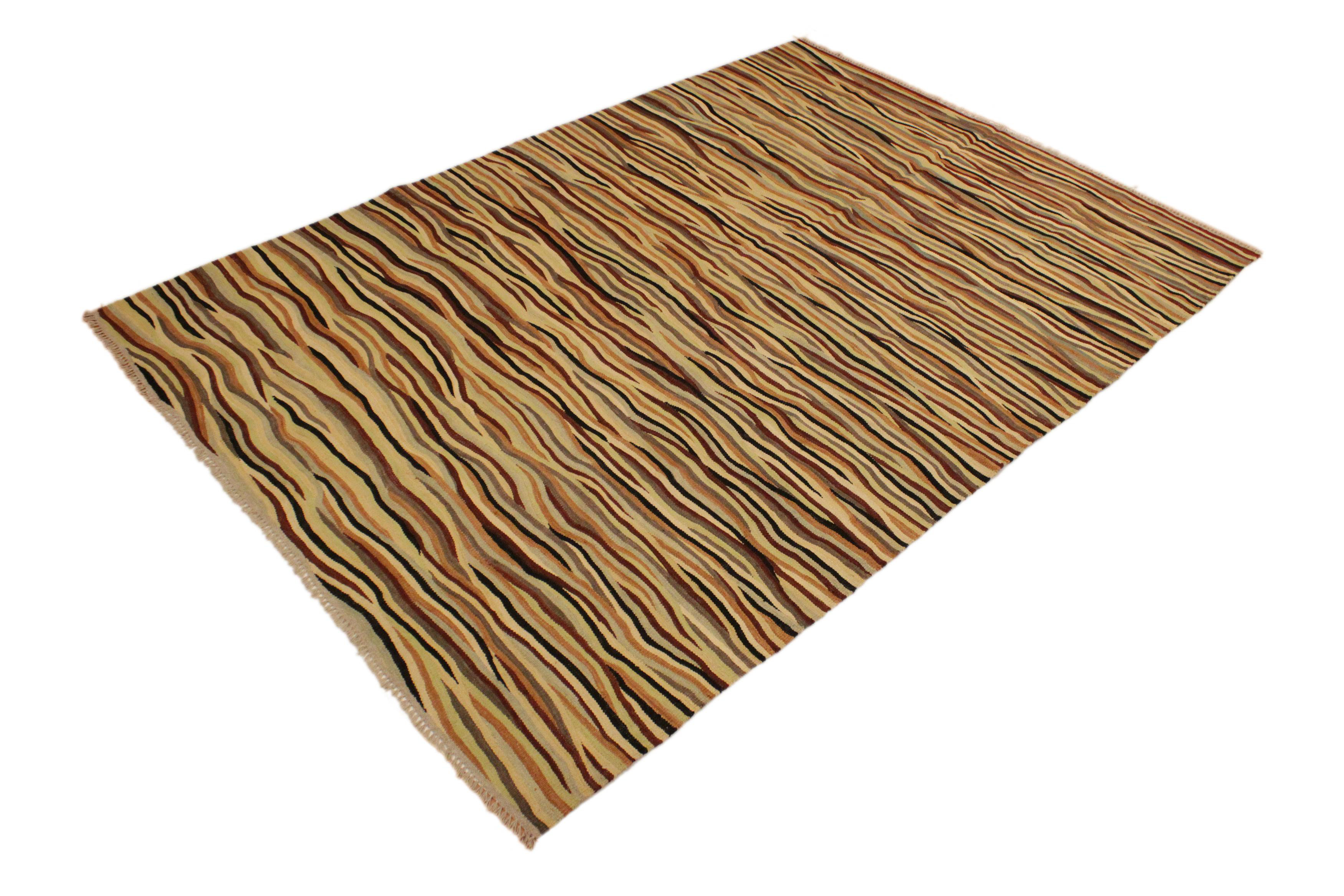 Isabelline One-of-a-Kind Sinclair Handmade Kilim 5'10" x 8'3" Wool ...
