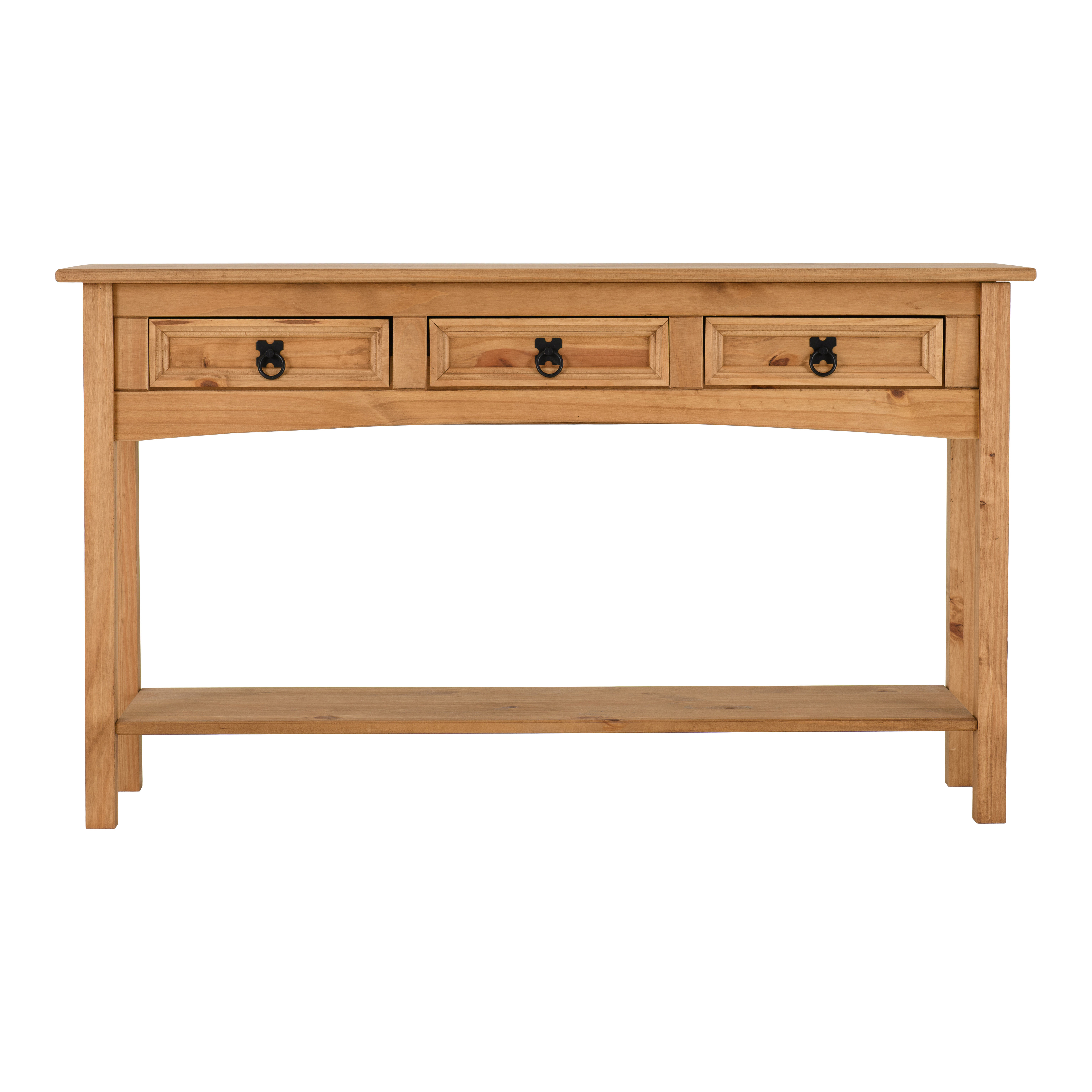 Millwood Pines Farmhouse 44.09'' Solid Wood Console Table, 3 Drawers 1 ...
